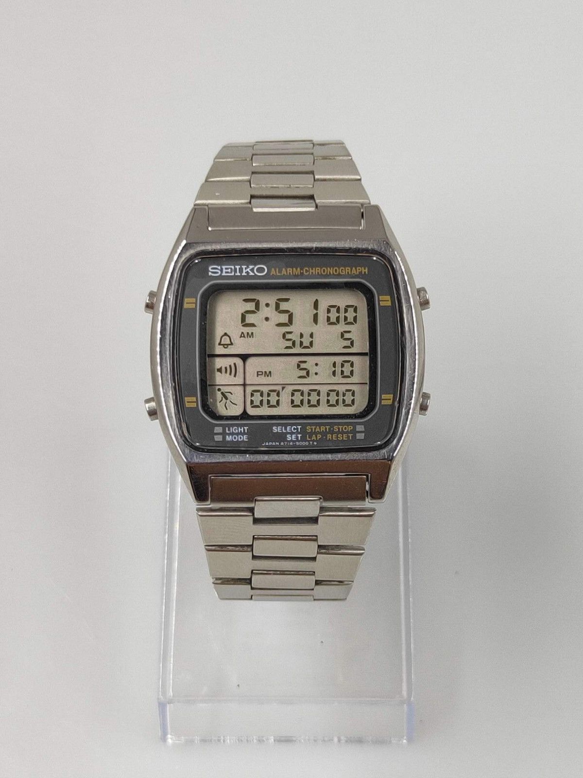 Seiko × Vintage Rare Vintage Seiko Running Man Japan Digital Watch A714 ...