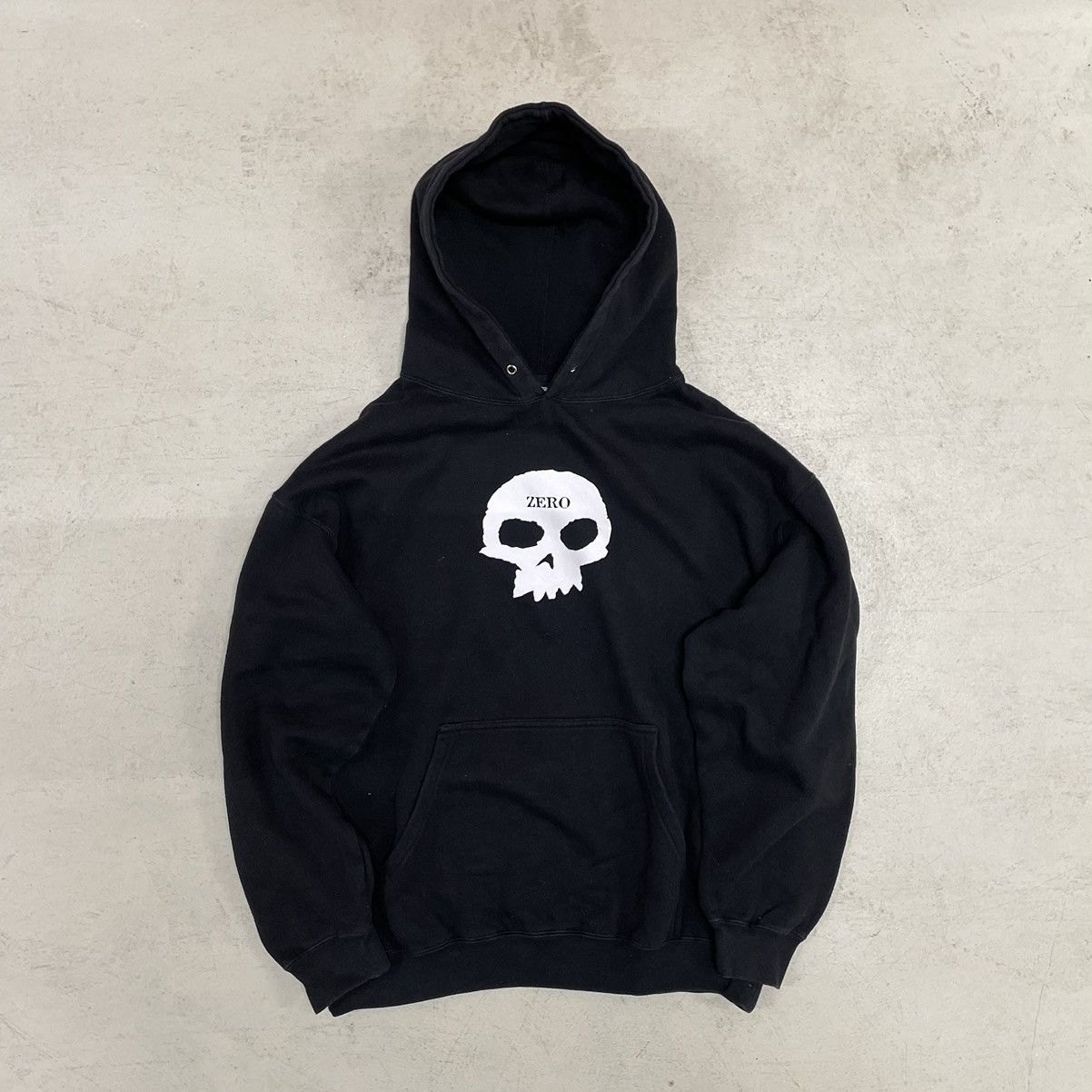 Vintage Zero Skateboard Vintage Hoodie 90s Y2k Skull Hood-ups Blind ...