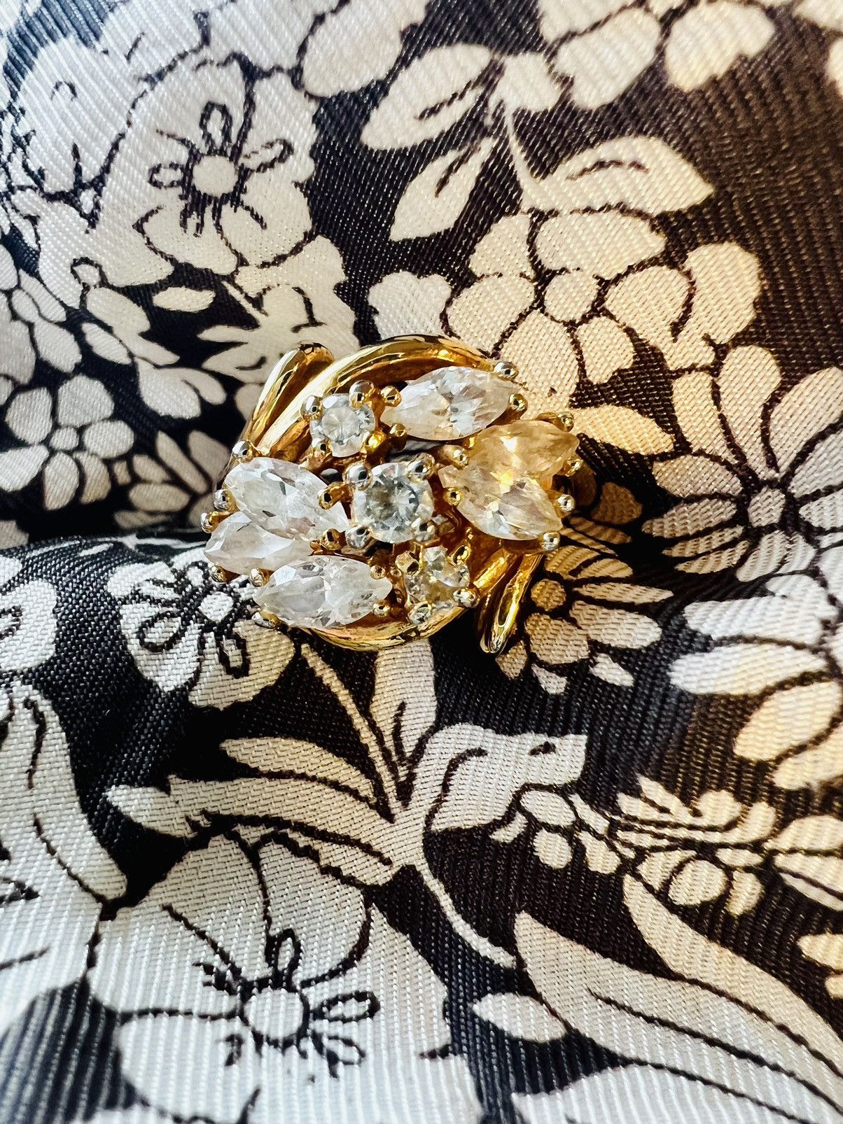 Vintage DAC Floral Cocktail Ring | Grailed