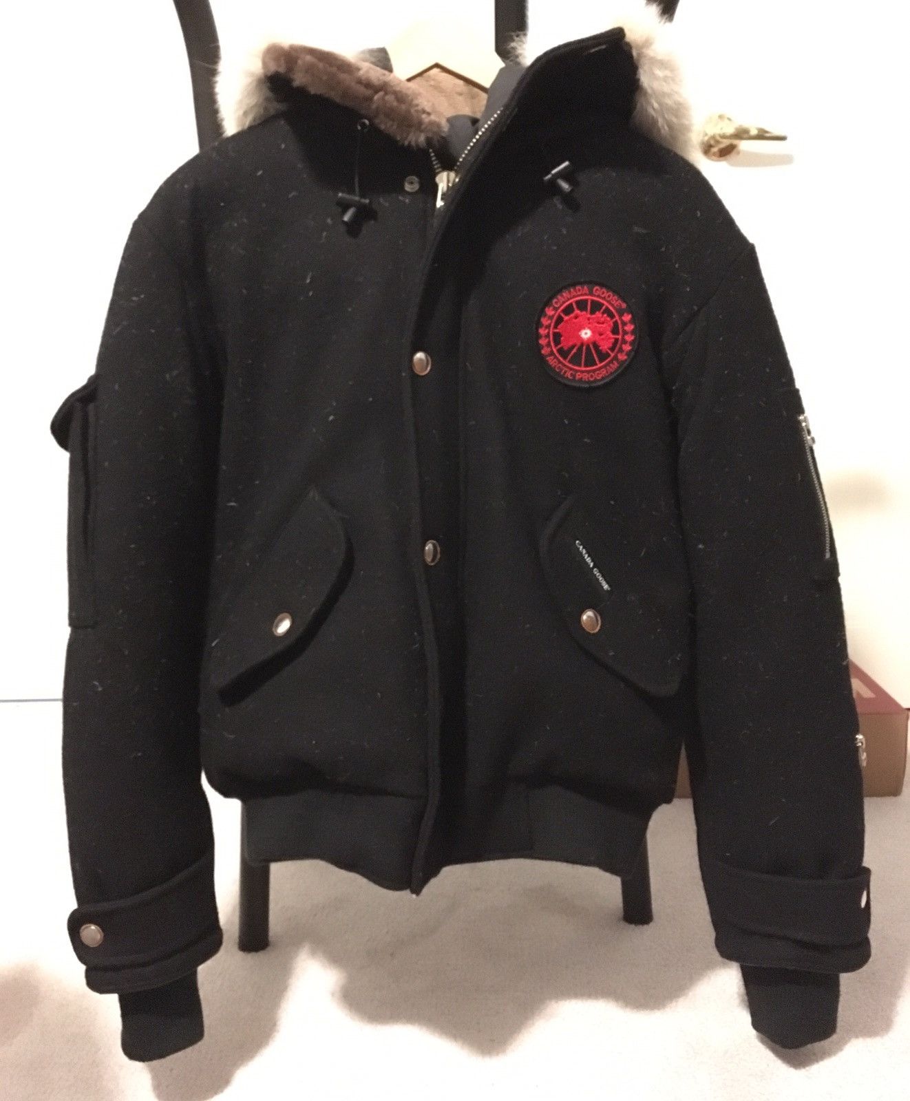 Canada Goose Snorkel Bomber in Black VERY RARE | Grailed