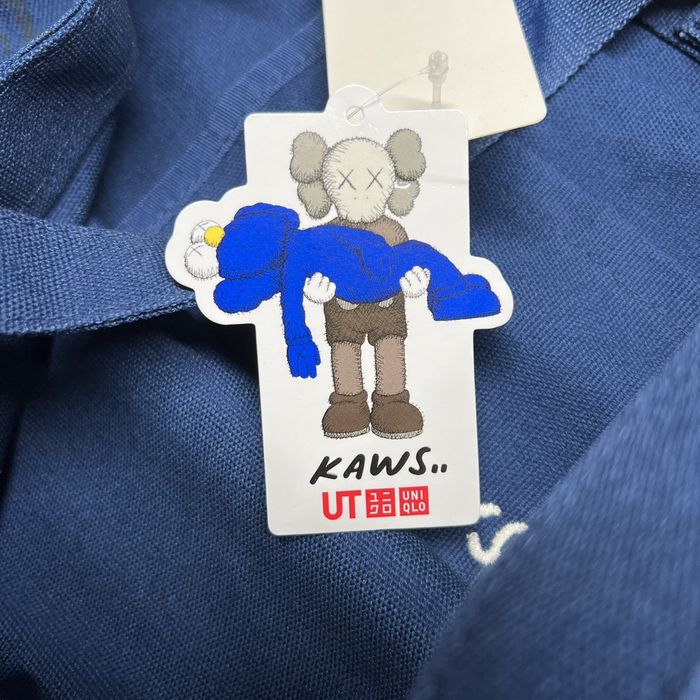 Uniqlo BRAND NEW KAWS ORIGINAL FAKE UNIQLO COLLAB CANVAS BAG BLUE | Grailed