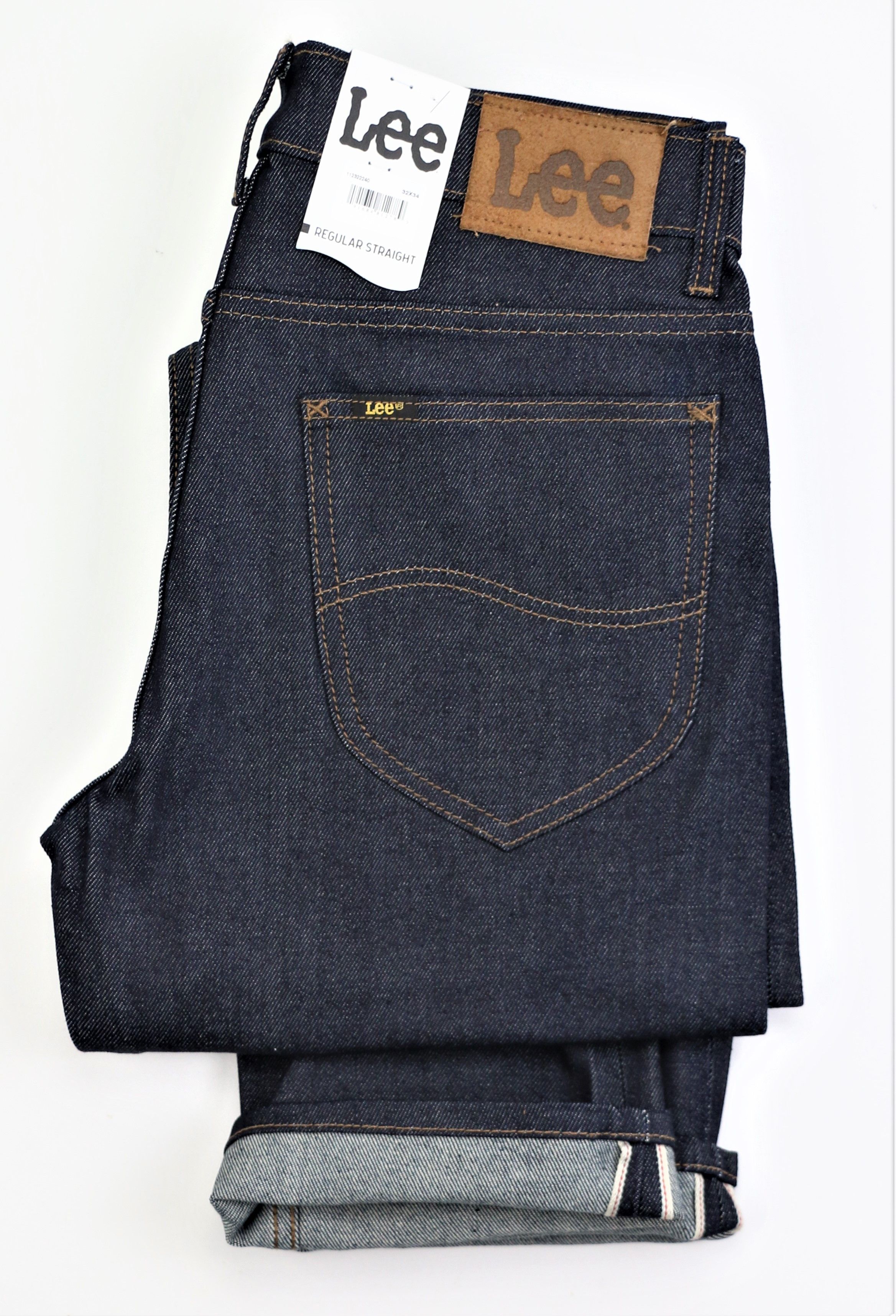 Lee Lee Men's Selvedge Denim Jeans Dark Raw Indigo Straight Leg | Grailed