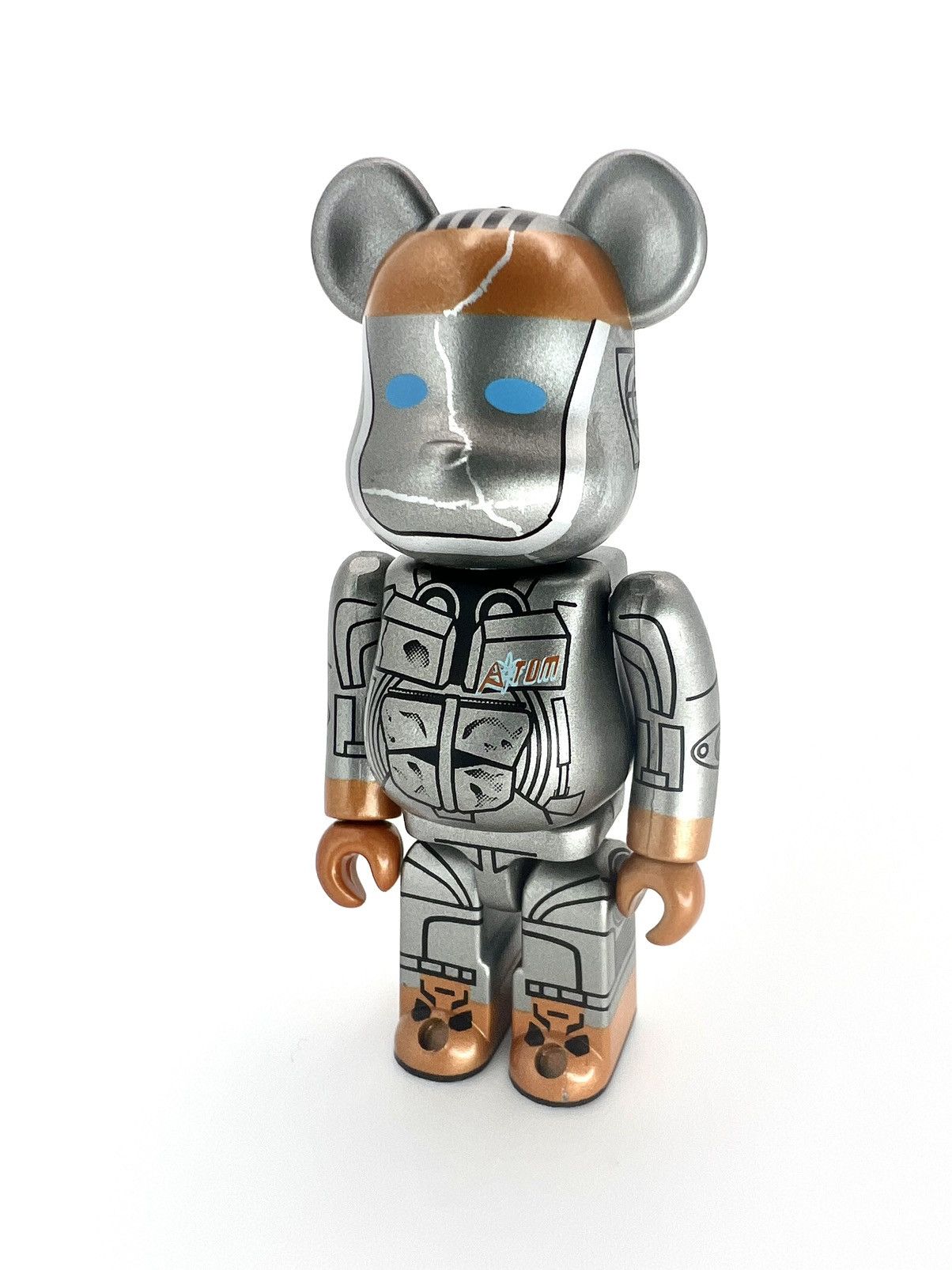 Medicom Bearbrick Series 23 "Real Steel" Bearbrick 100% Atom | Grailed