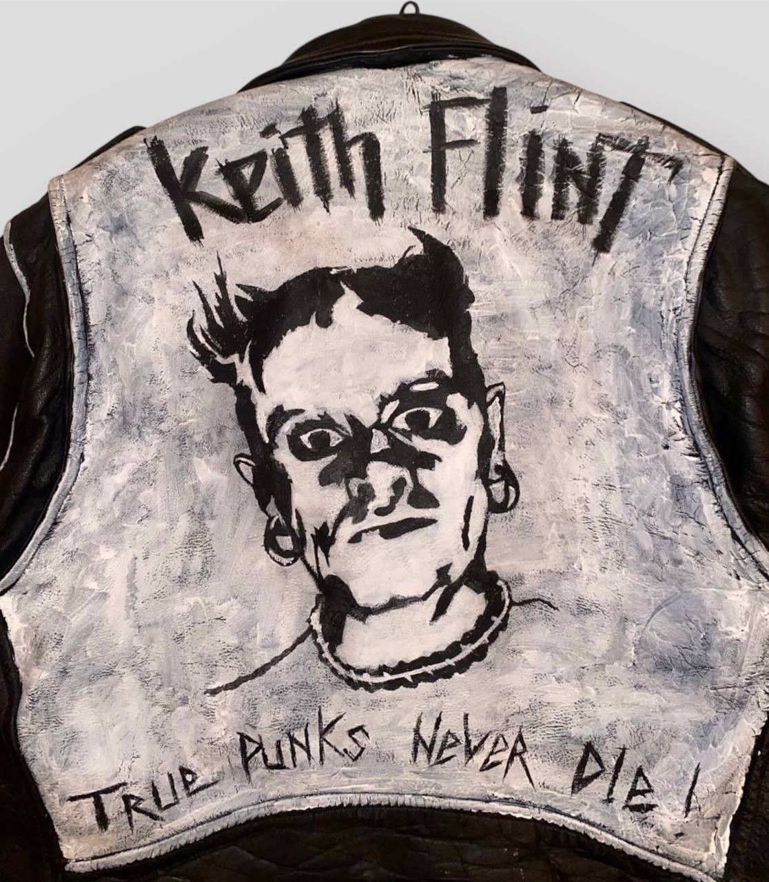 Vintage Very Rare Hand Painted Leather Jacket Prodigy / Keith Flint ...