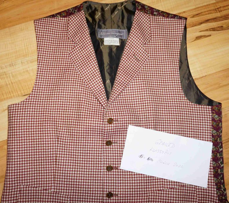 Salvatore Ferragamo Salvatore Ferragamo Checker & Horses Pattern Luxury ...