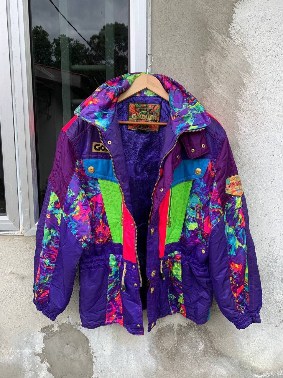 Goldwin × Vintage Vintage Goldwin " Competition " ski multicolor jacket ...
