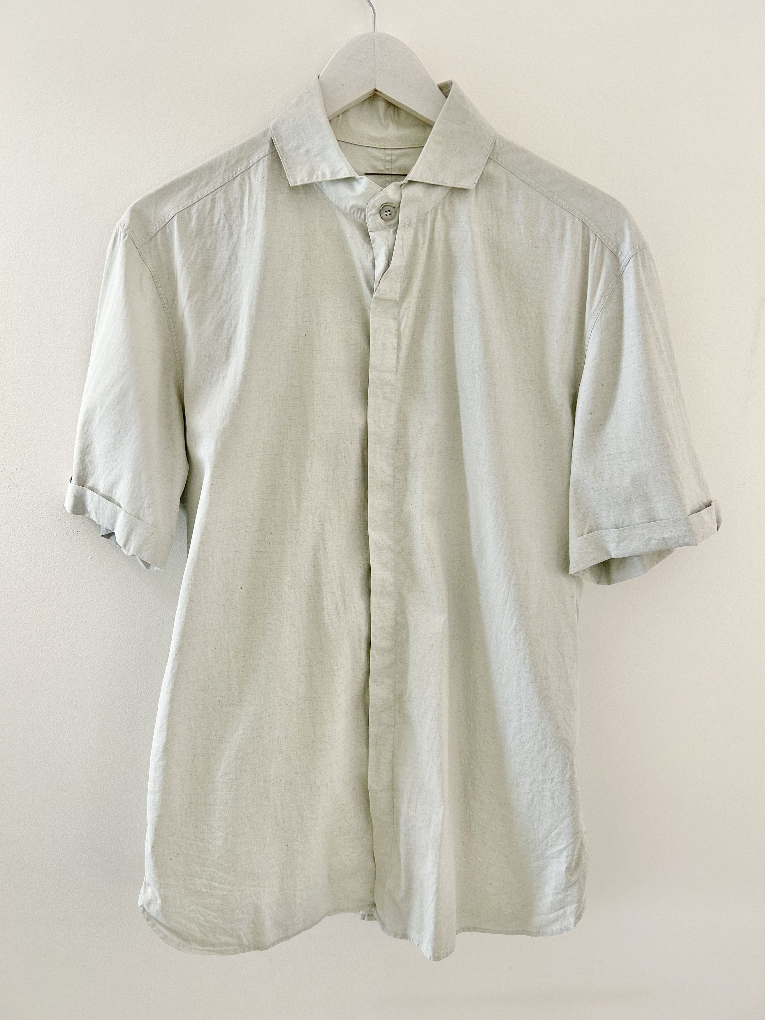 Deepti Deepti - short sleeve shirt - grey - 52 | Grailed