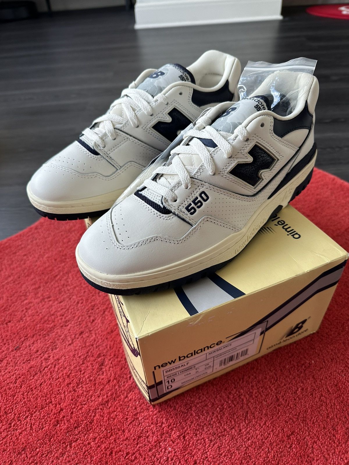 New Balance Aime Leon Dore ALD New Balance 550 Navy | Grailed