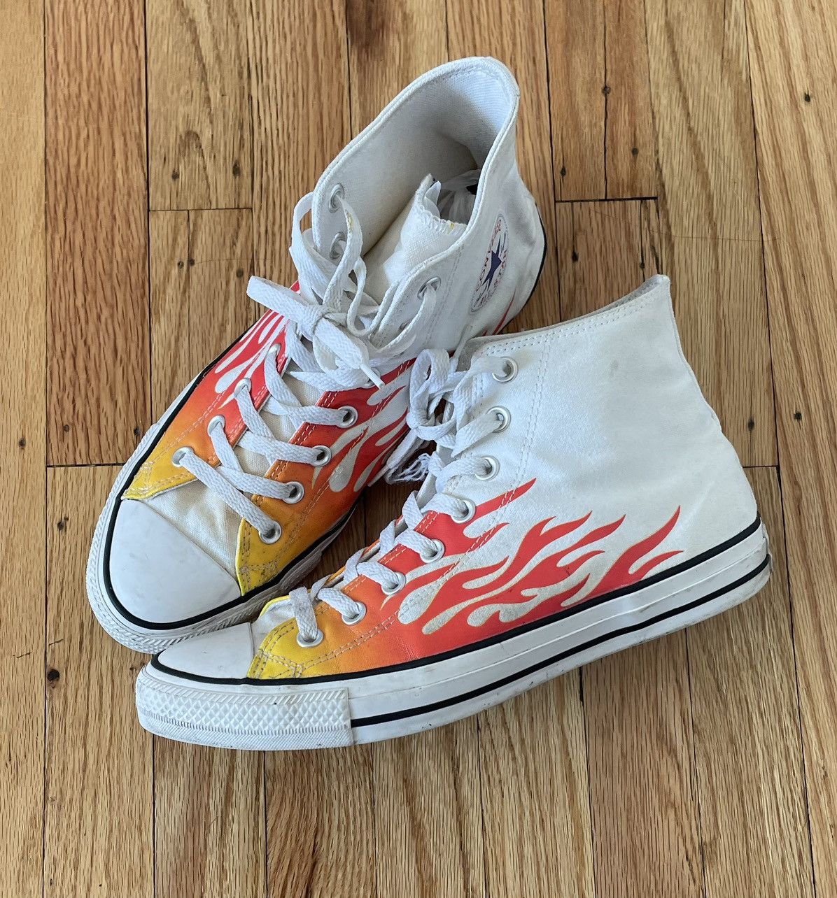 Converse Converse Chuck Taylor all star high top flame shoes | Grailed
