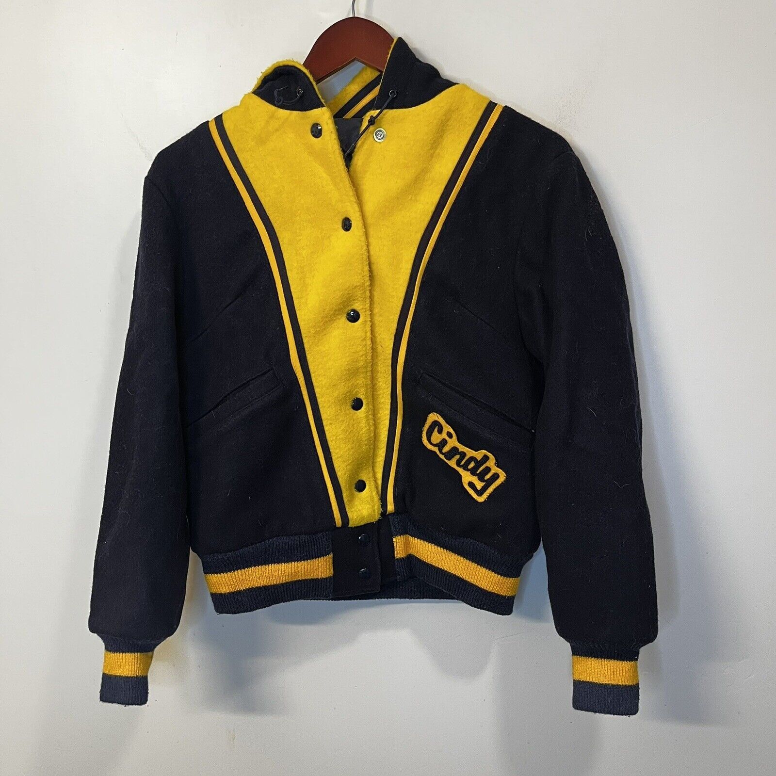 American College × Vintage RARE Vintage 70s Butwin Wool Letterman ...