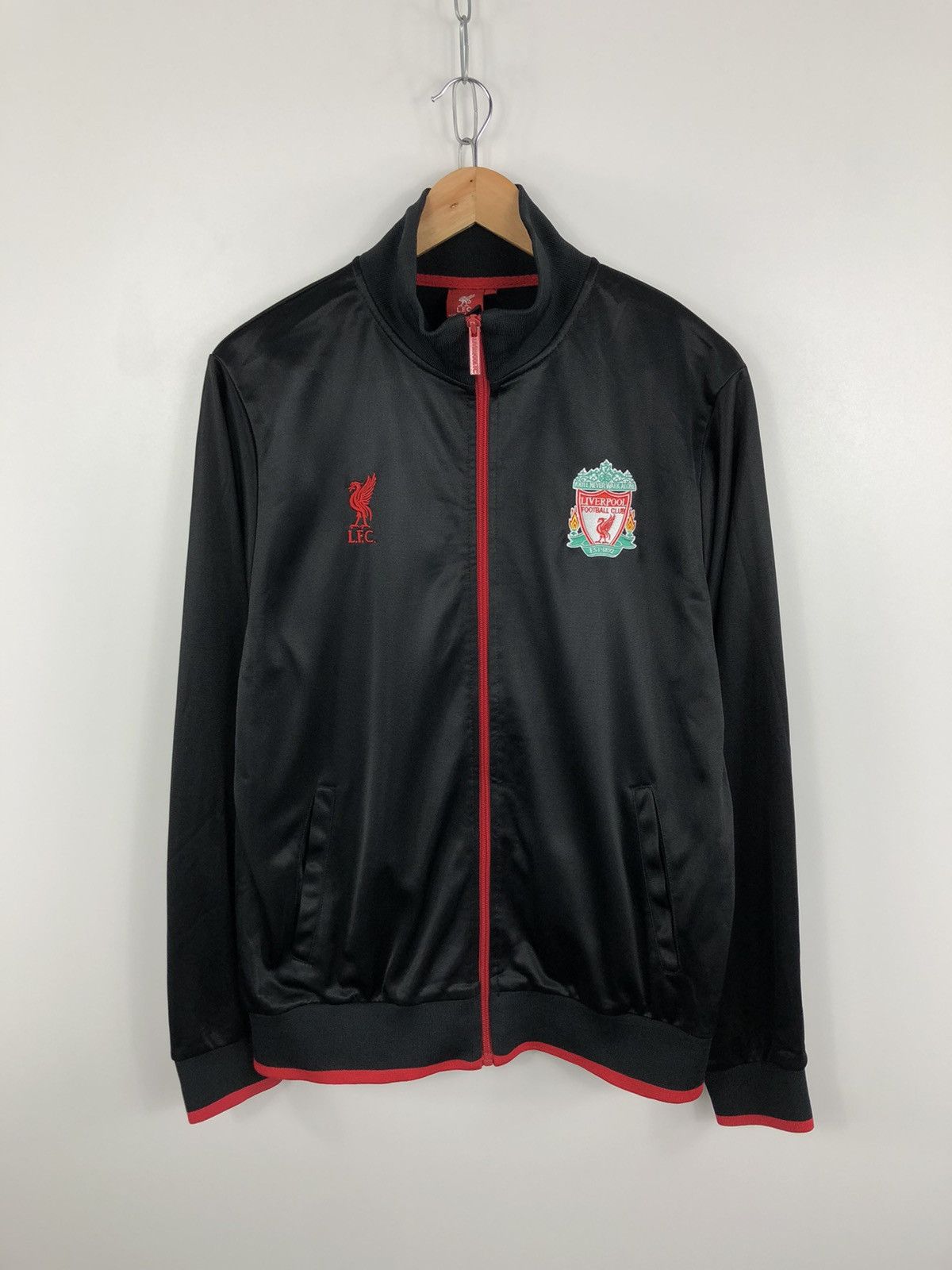 Vintage Vintage Liverpool Jacket Zip Black LFC Track Top Football | Grailed