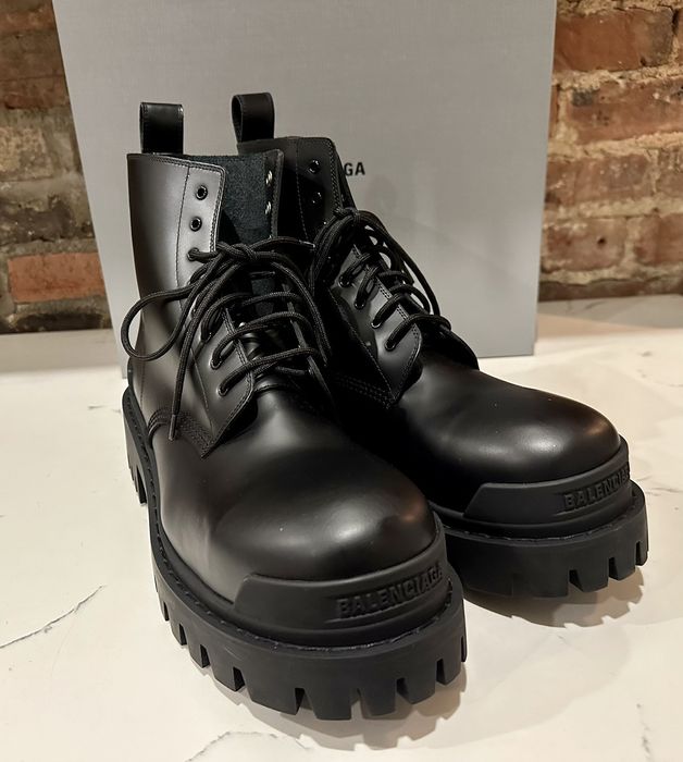 Balenciaga Balenciaga Strike Lace-Up Boot | Grailed