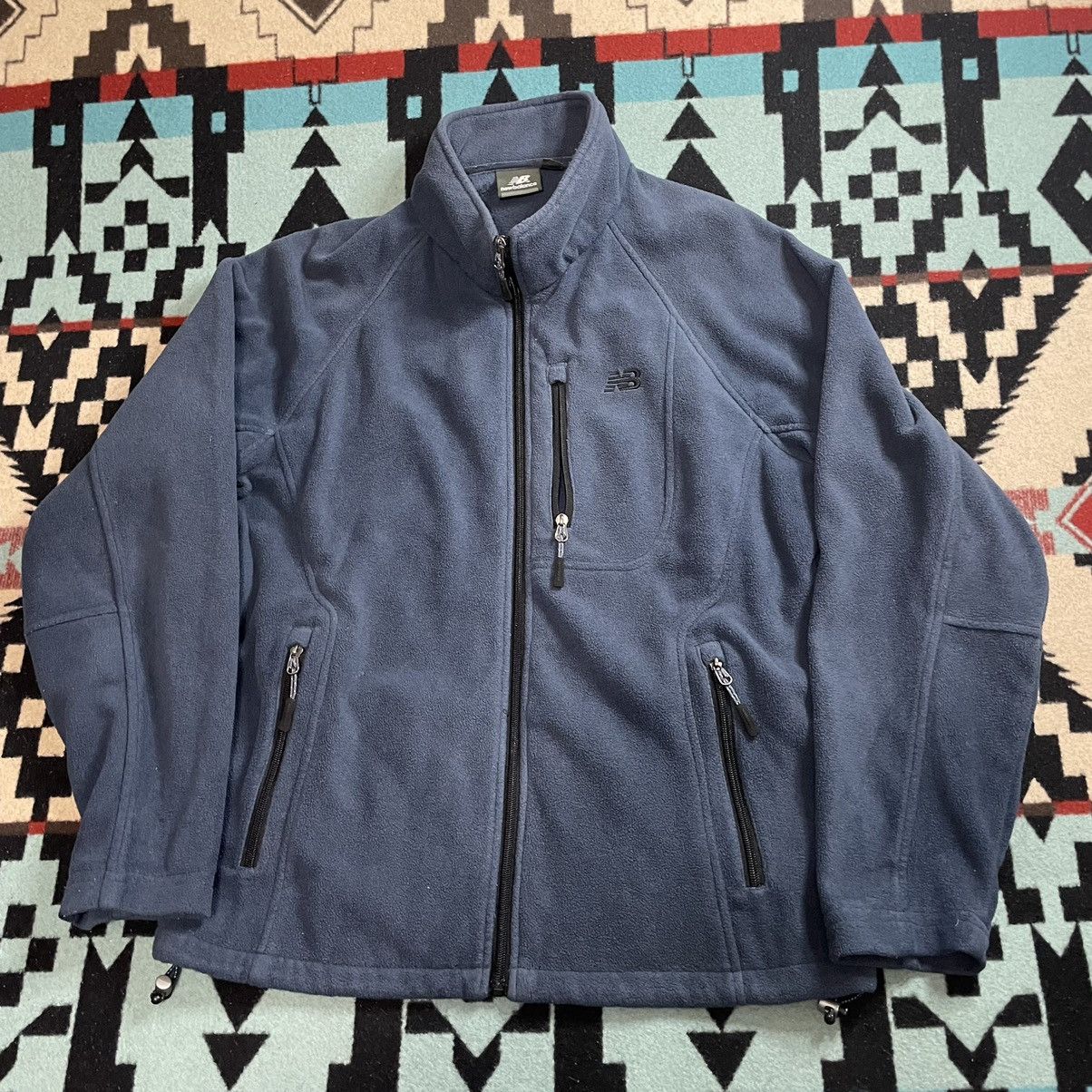 New Balance Vintage Essential Y2K New Balance Zip Up Fleece Jacket ...