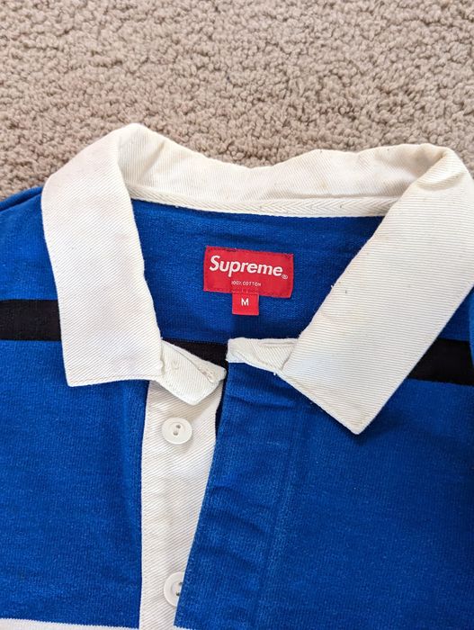 Supreme Striped Rugby Shirt | Grailed