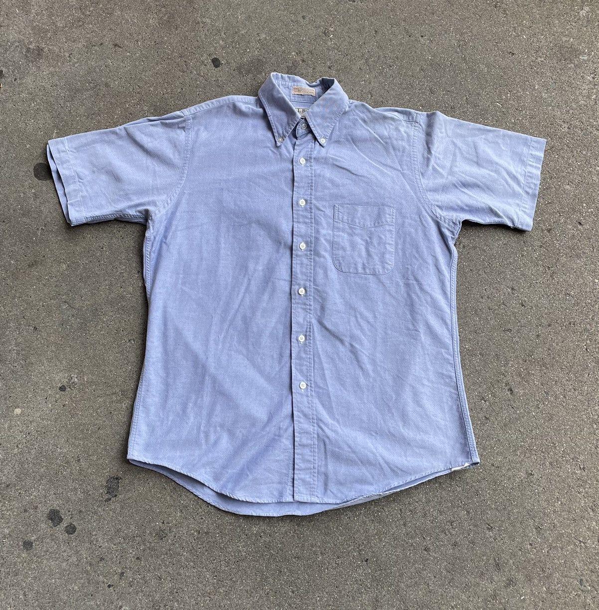 L.L. Bean Vintage L.L bean single needle tailoring button down shirt ...