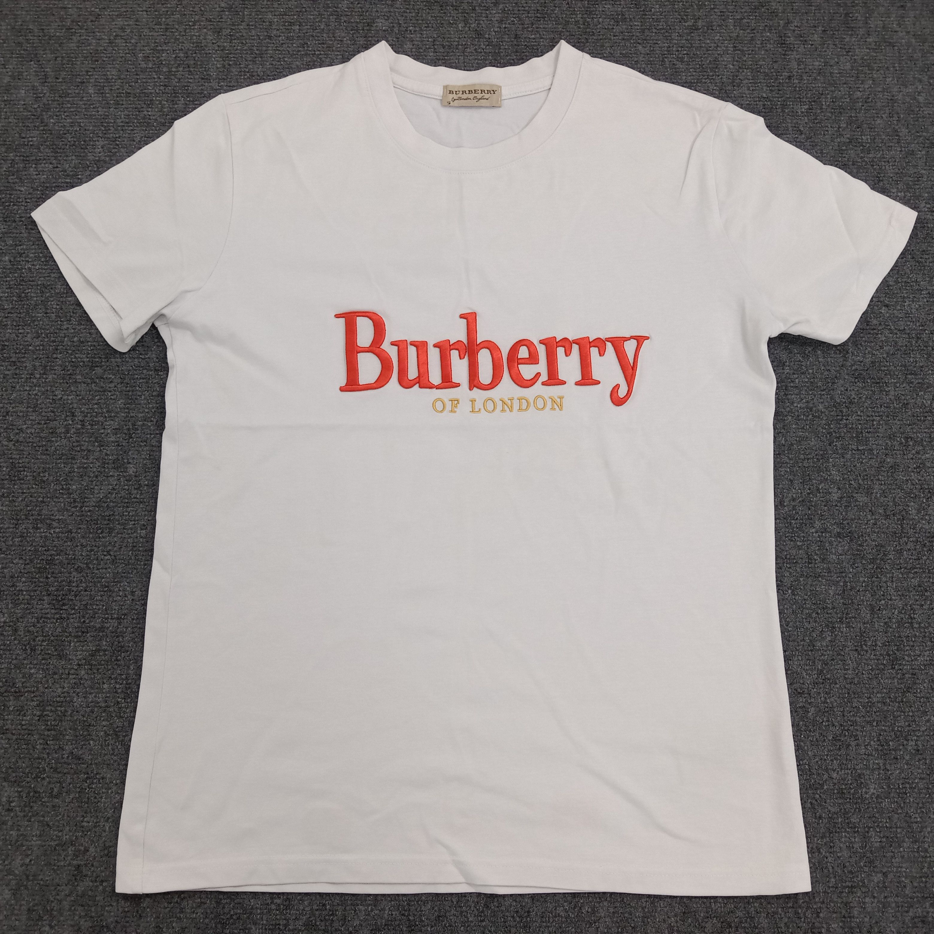 Vintage Burberry Embroidery Design Tshirt | Grailed