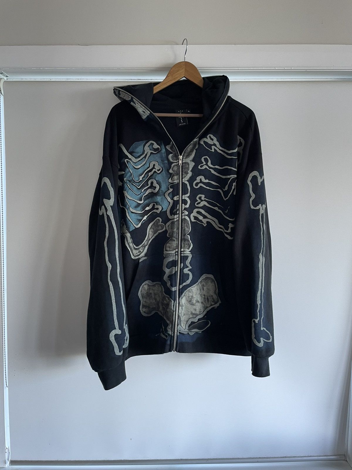 Travis Scott Travis Scott Cactus Jack Fragment Skeleton Hoodie | Grailed