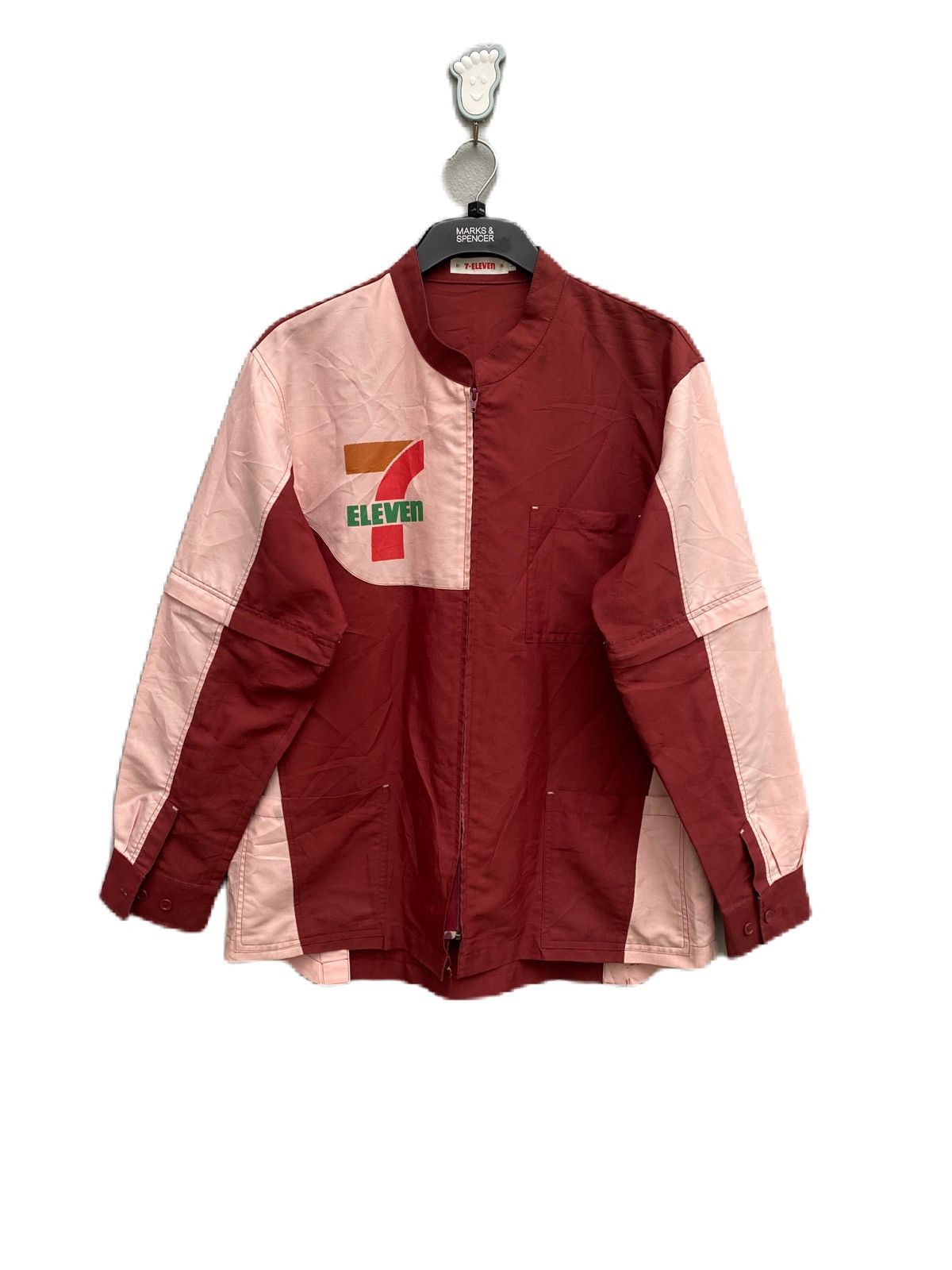 Uniform Studios × Vintage VINTAGE SEVEN ELEVEN UNIFORM MAROON RAINBOW ...