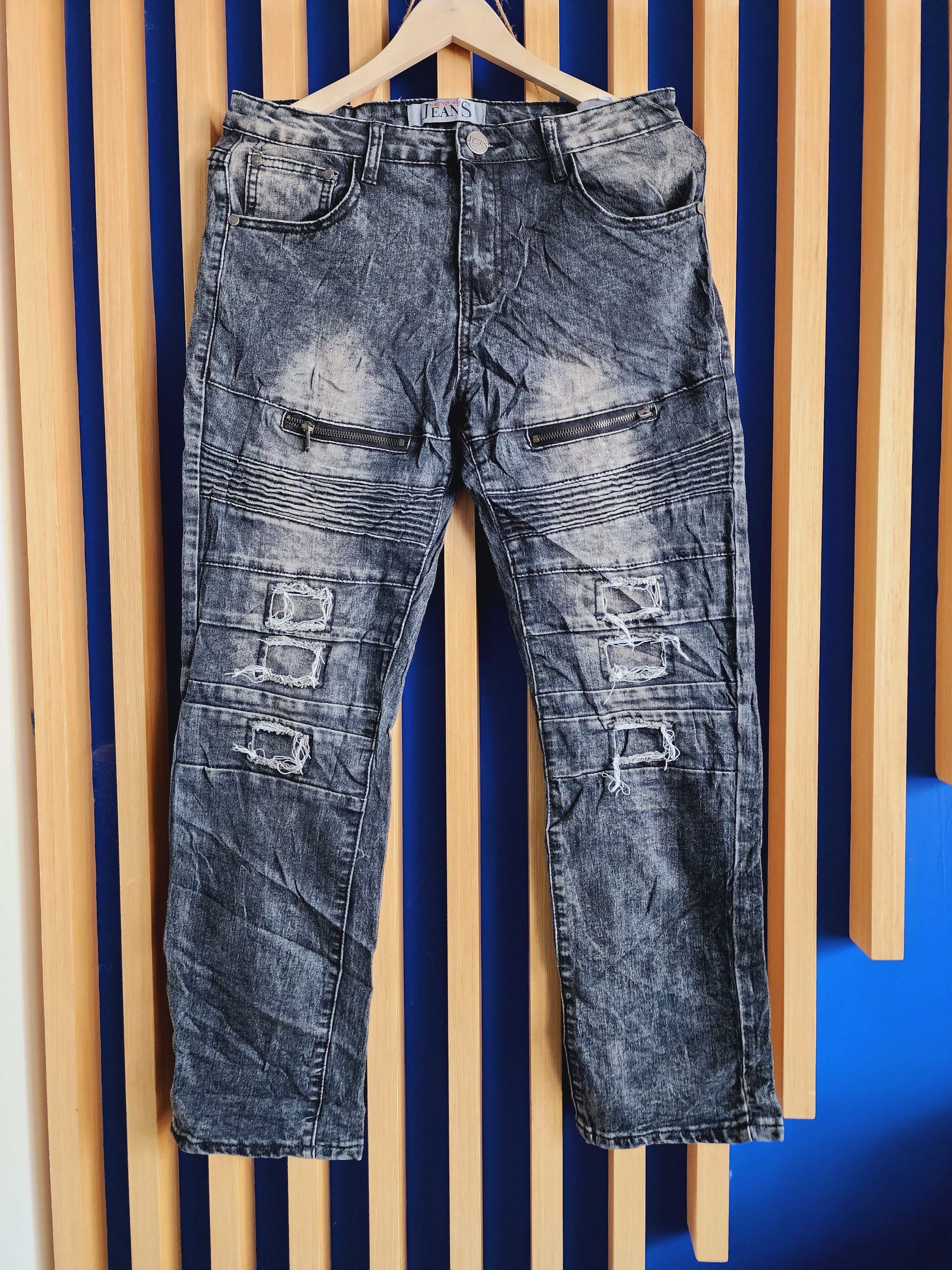 Distressed Denim × Japanese Brand × Vintage Pure Vintage Distressed ...