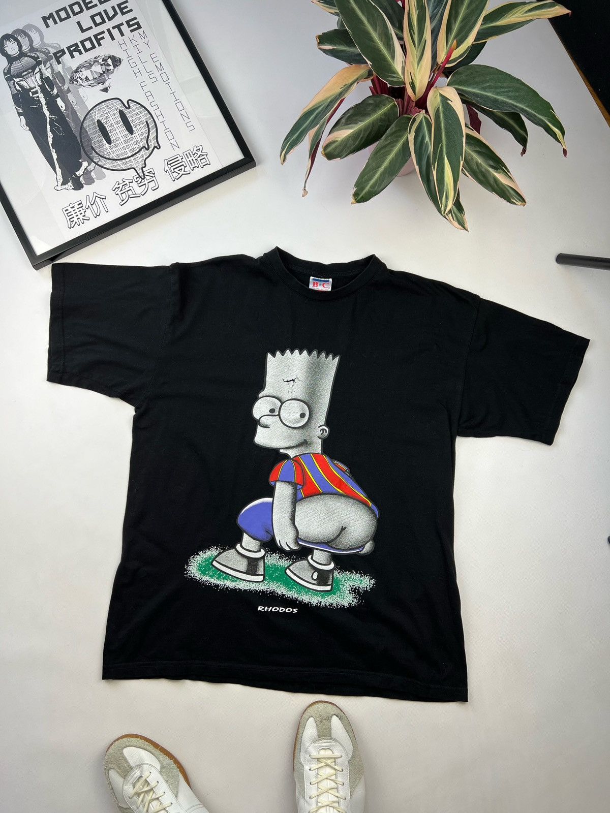 Band Tees × Streetwear × Vintage Vintage 90s The Simpsons Bart Ass Art ...