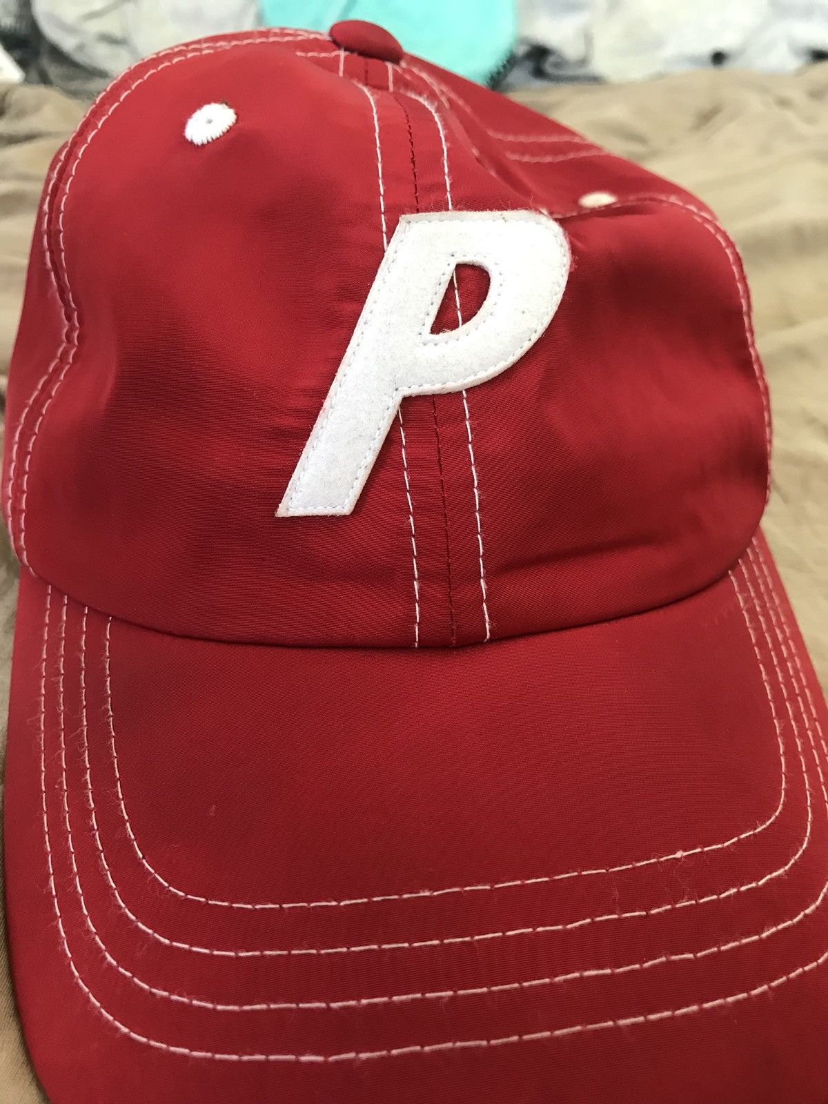 Palace Palace Red “P” Logo 6-Panel Hat | Grailed