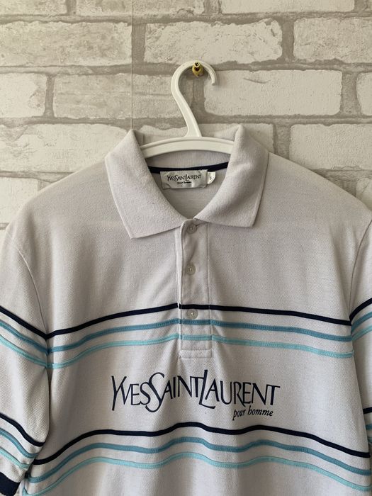 Yves Saint Laurent Ysl Yves saint Lauren vintage polo shirt big logo | Grailed