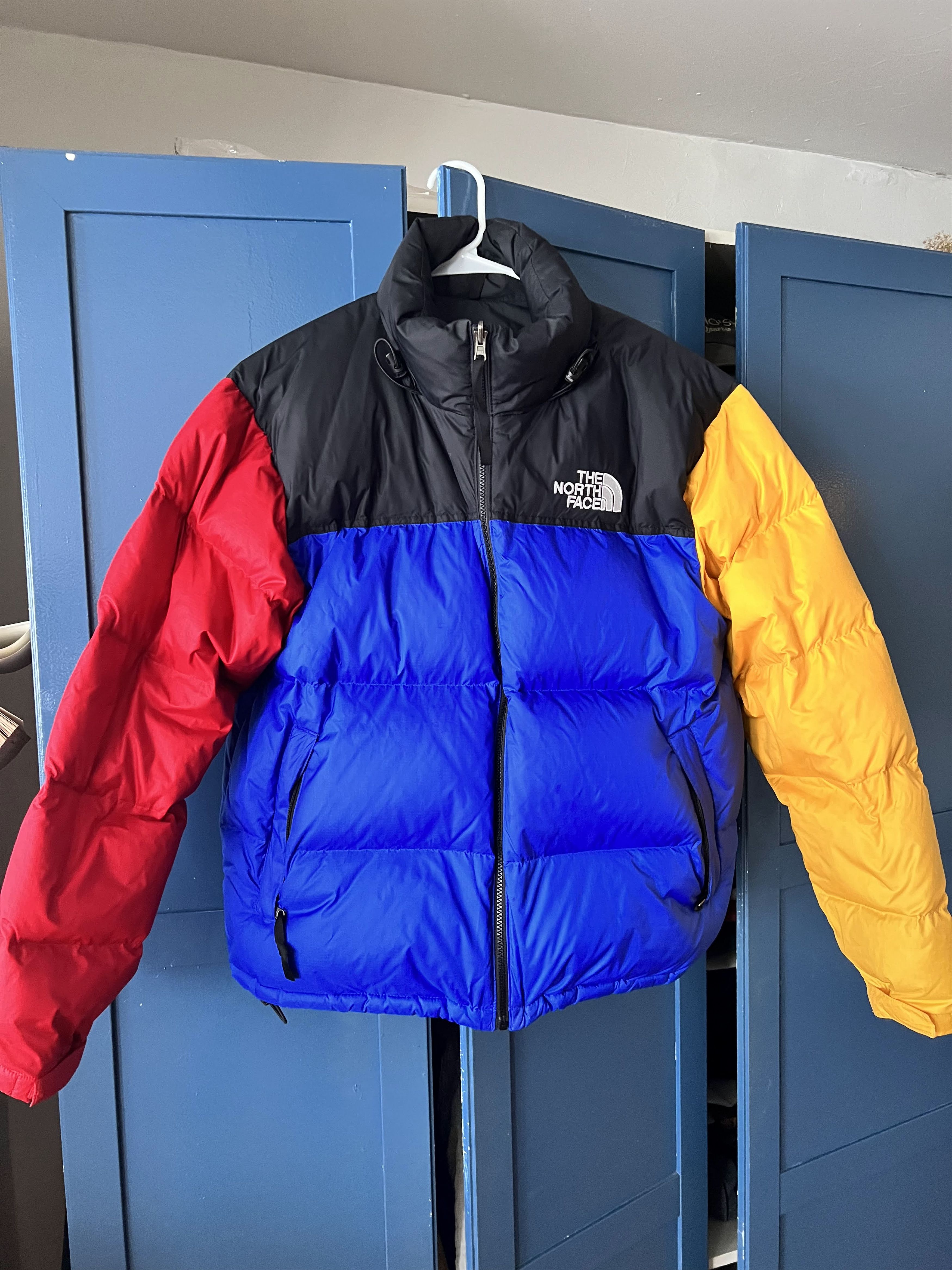The North Face North Face Nuptse 700 in rare colorblock | Grailed