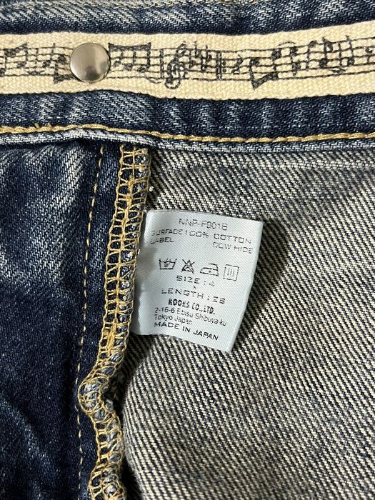 Number (N)ine Number (N)ine Faded Paint Splatter Heart Denim Jeans ...