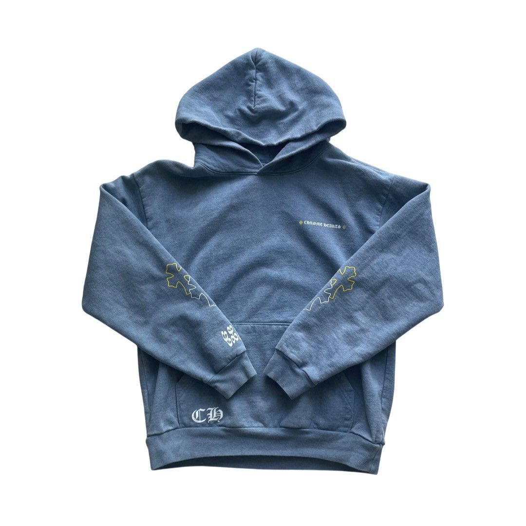 Chrome Hearts Drake x Chrome Hearts CLB Hoodie Blue Friends and Family ...