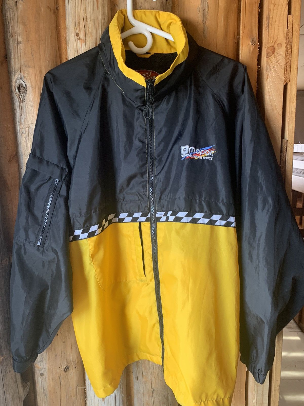 Vintage NASCAR Yellow / Black Mopar Parts Racing Jacket | Grailed