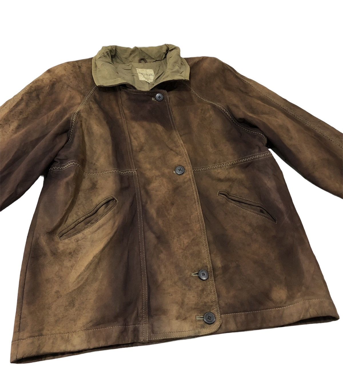 Genuine Leather × Leather Jacket × Vintage Vintage Gato Monte Leather ...