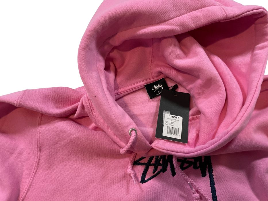 Stussy Stussy Stock Logo Applique (EBROIDERED) Hoodie (SMALL) | Grailed