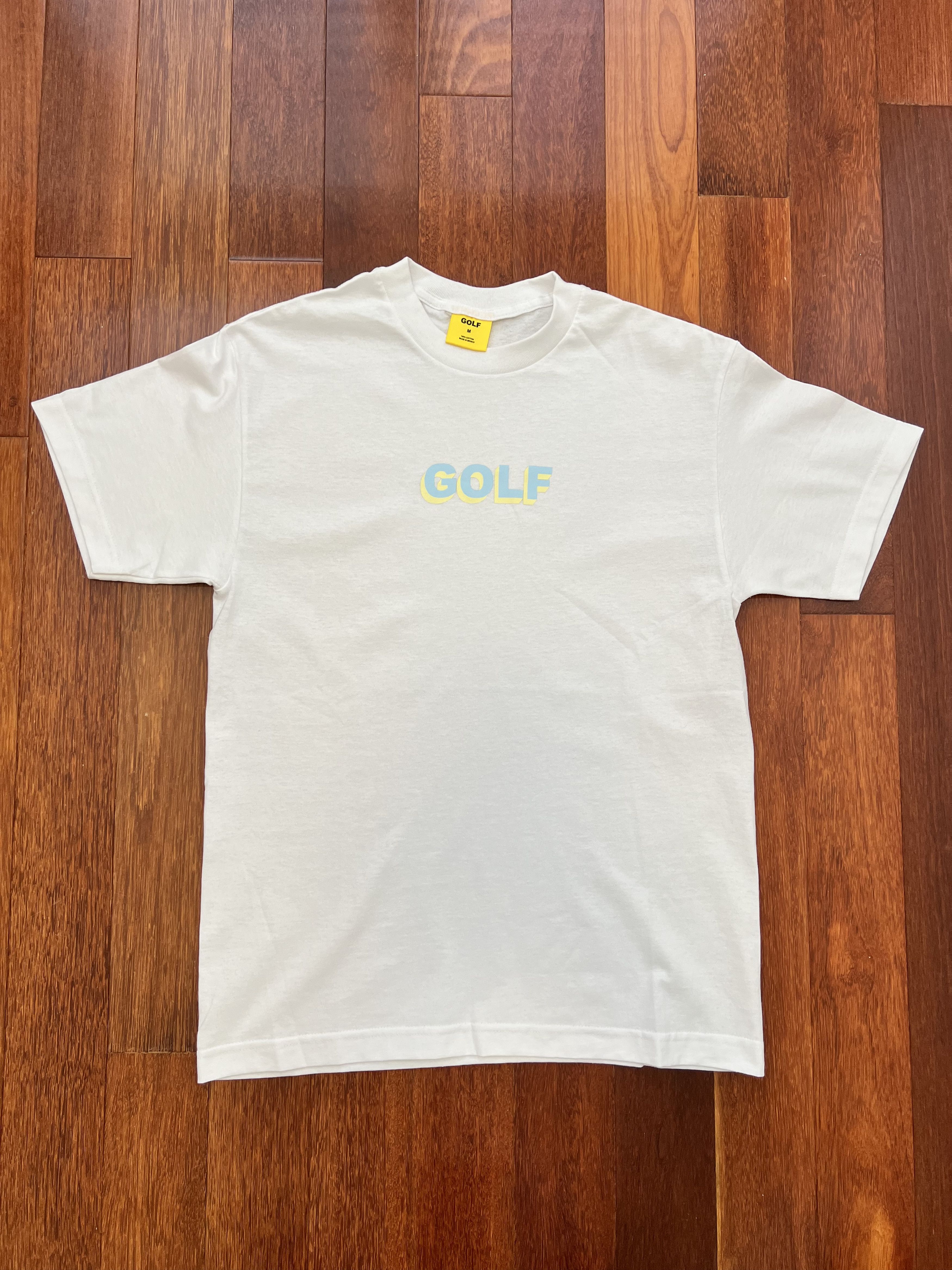 Golf Wang 💚 Golf Wang 3D Logo Tee White & Blue Medium NEW | Grailed