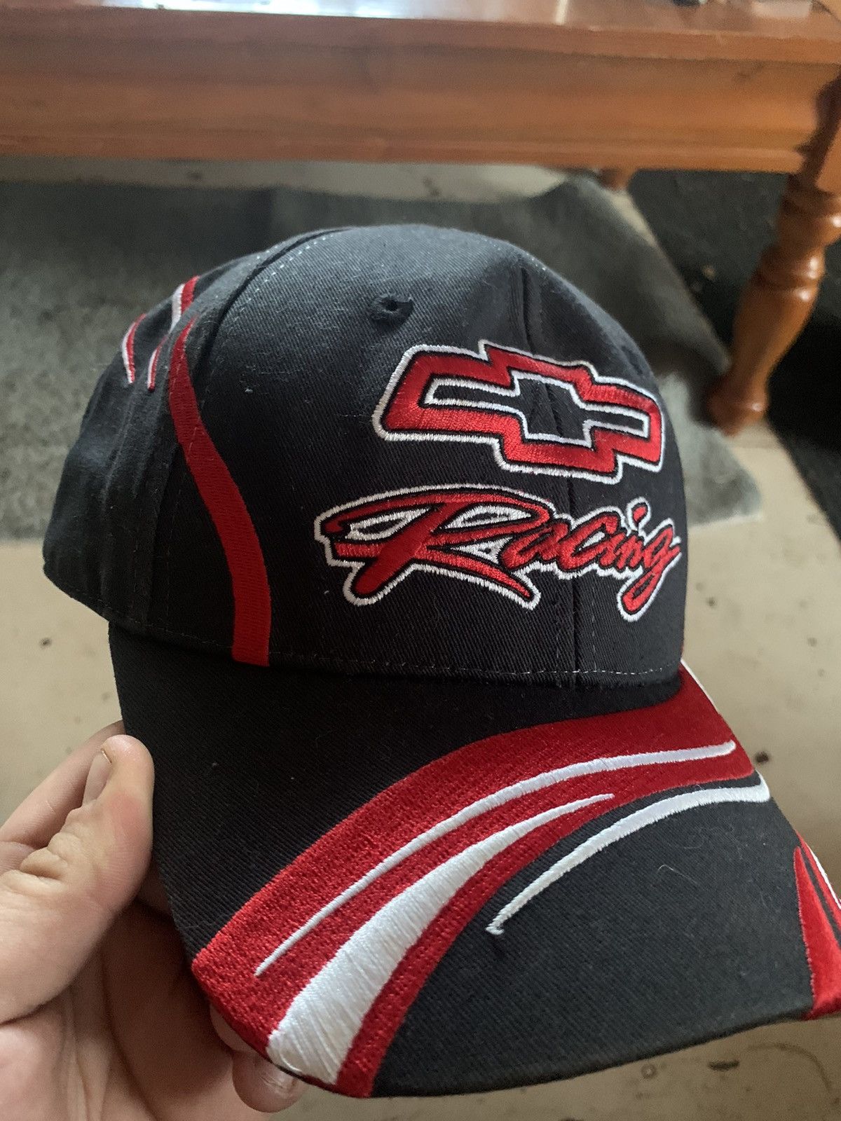 NASCAR × Streetwear × Vintage Red/Black NASCAR Chevrolet Racing Hat ...