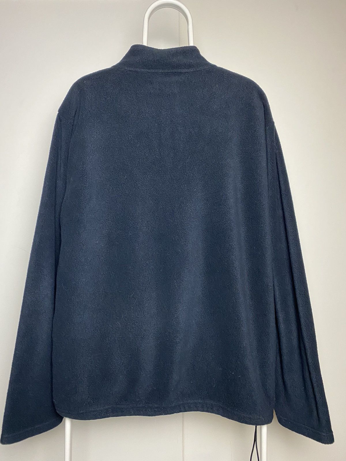 Vintage YSL fleece vintage big logo Yves Saint Laurent navy 2000s | Grailed