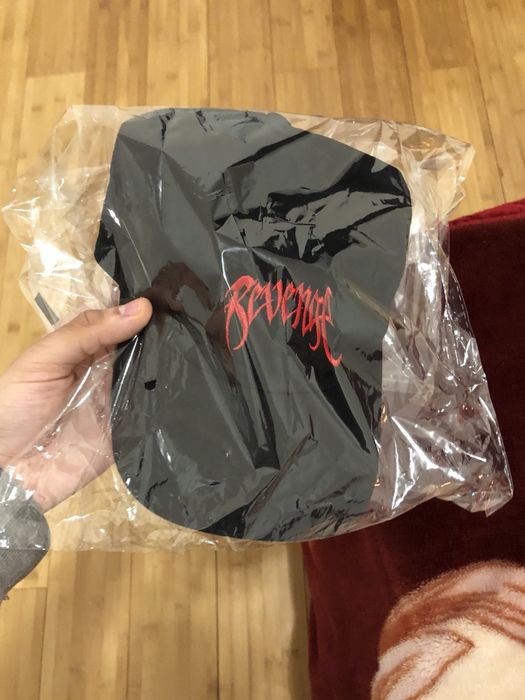Revenge Revenge “Logo” Black/Red Cap | Grailed
