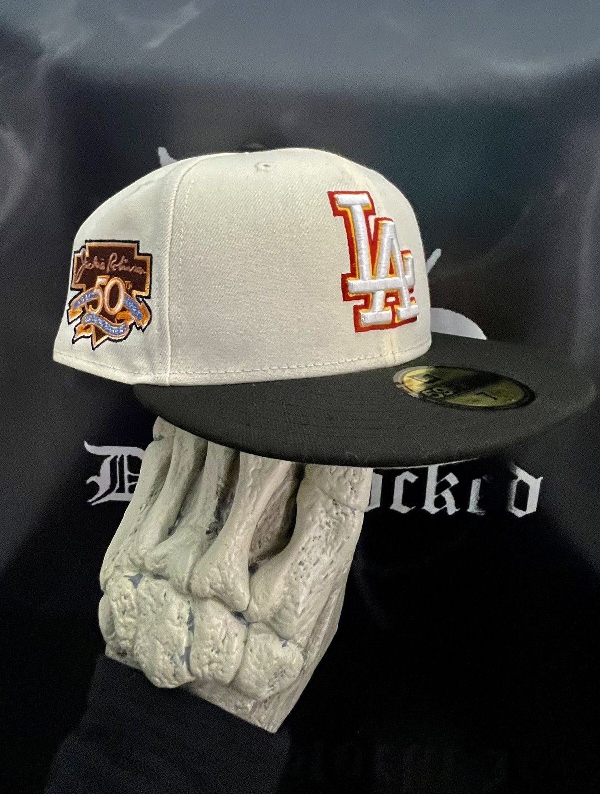 New Era 7 1/4 - Pulp Fiction Jackie Patch LA Dodgers Rare Fitted Hat ...