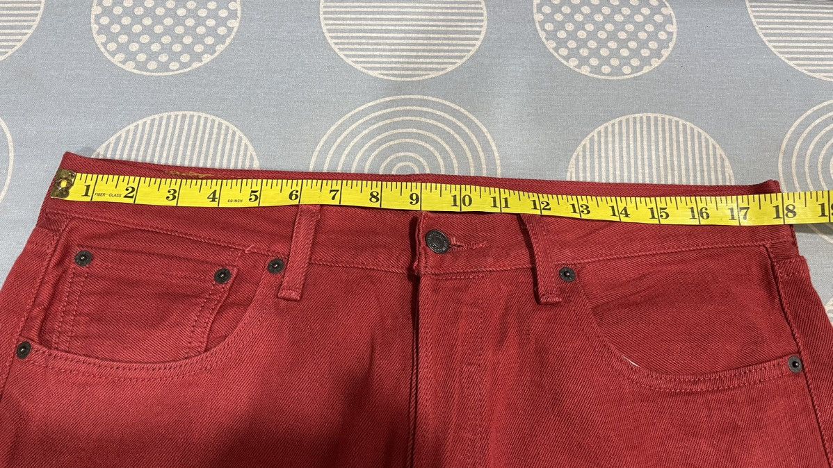 Levi's Levi’s 501XX Red Color W34 L34 Measure Manually Size 36 | Grailed