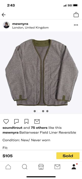 Battenwear Batten wear field liner | Grailed