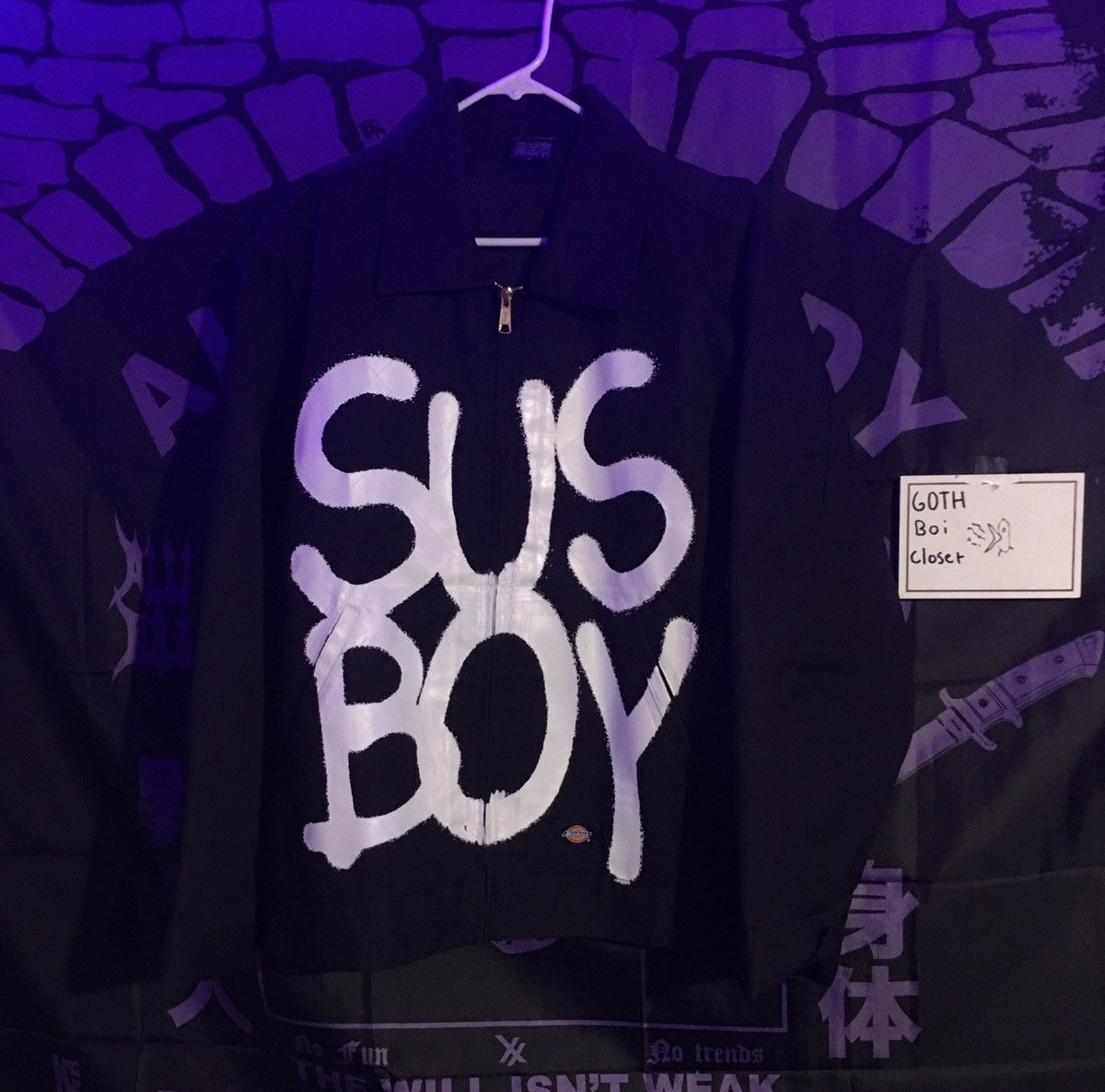 GOTHBOICLIQUE × Lil Peep × Sus Boy Sus Boy Heavy Jacket | Grailed