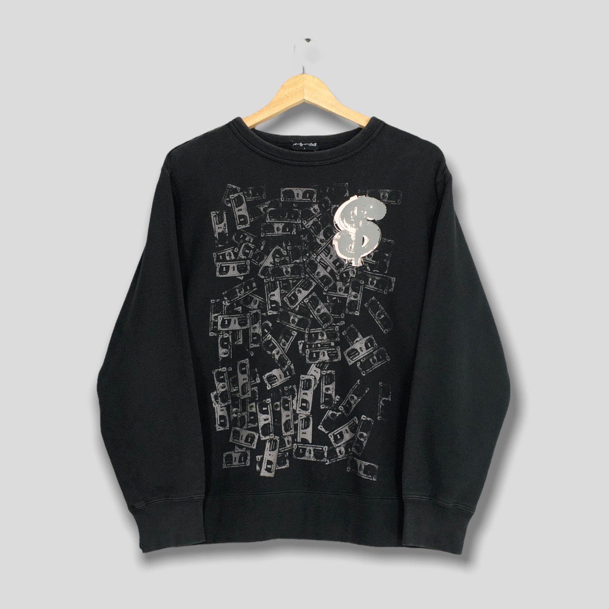 Vintage Vintage 90's Andy Warhol Art Dollar Sign Jumper | Grailed