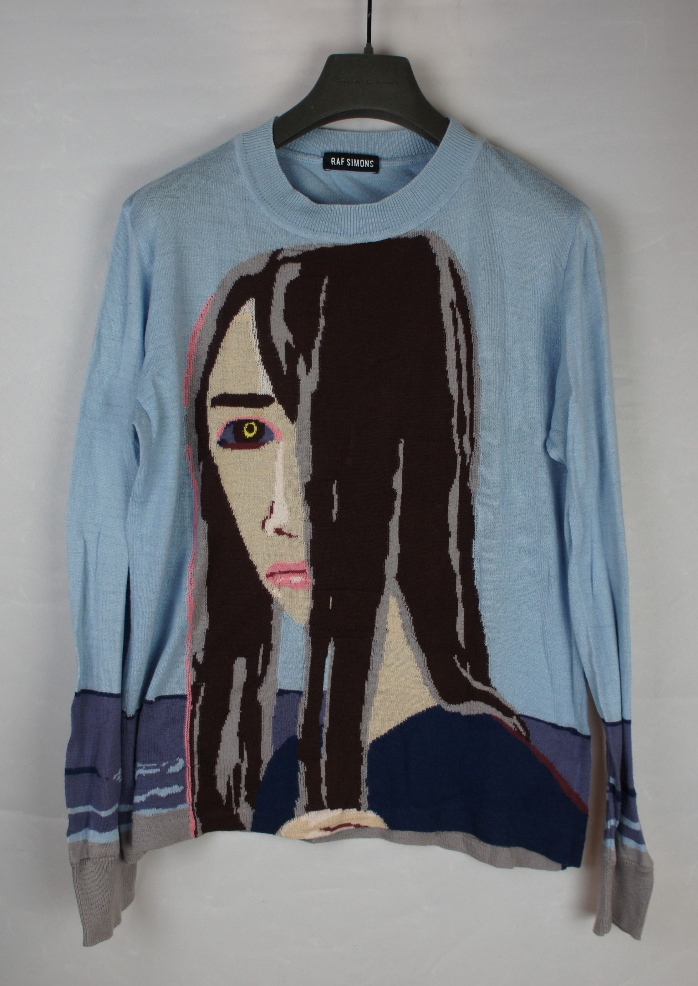 Raf Simons Brian Calvin intarsia sweater | Grailed