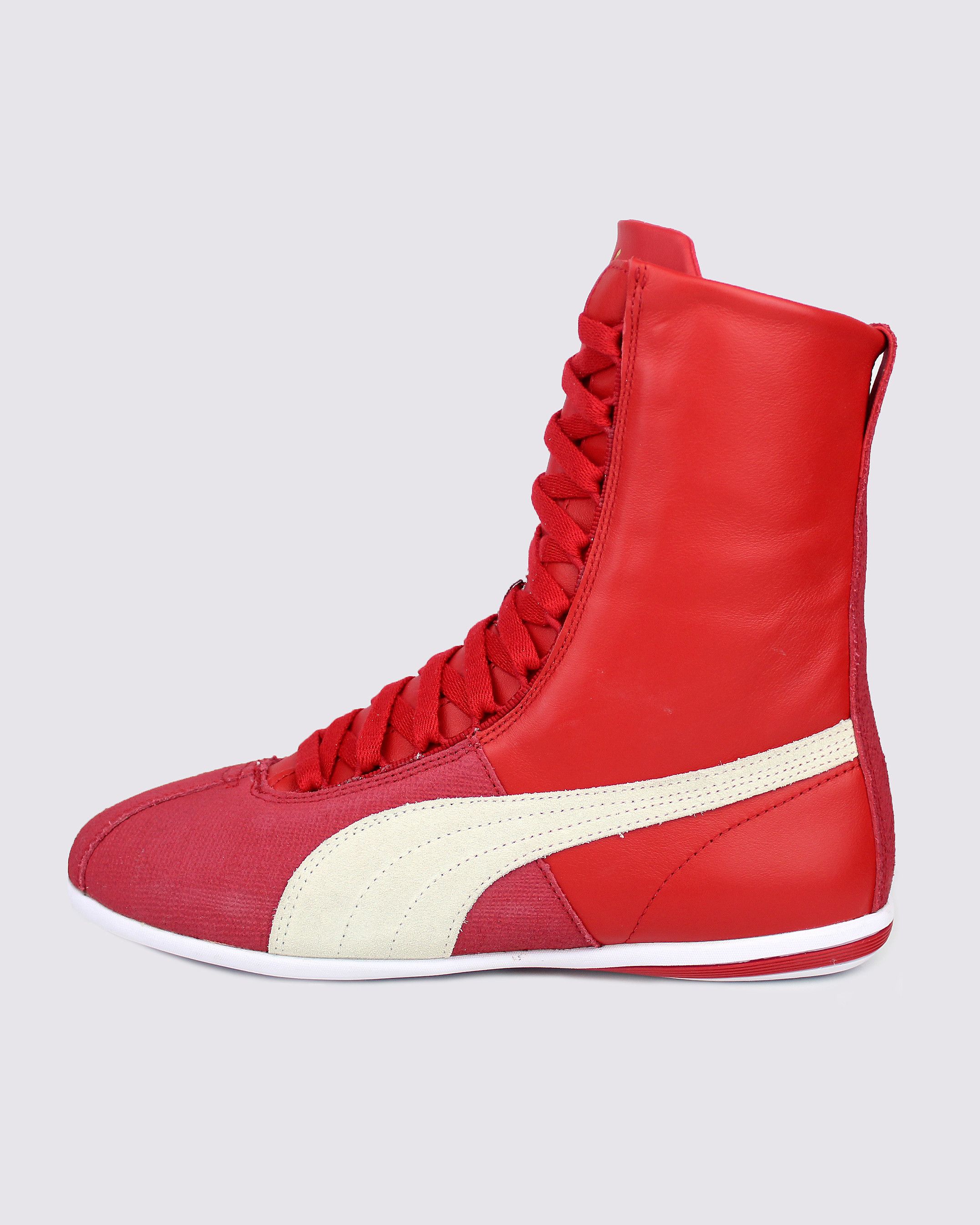 Puma PUMA Eskiva Hi boxing boots wrestling leather red BNWB | Grailed