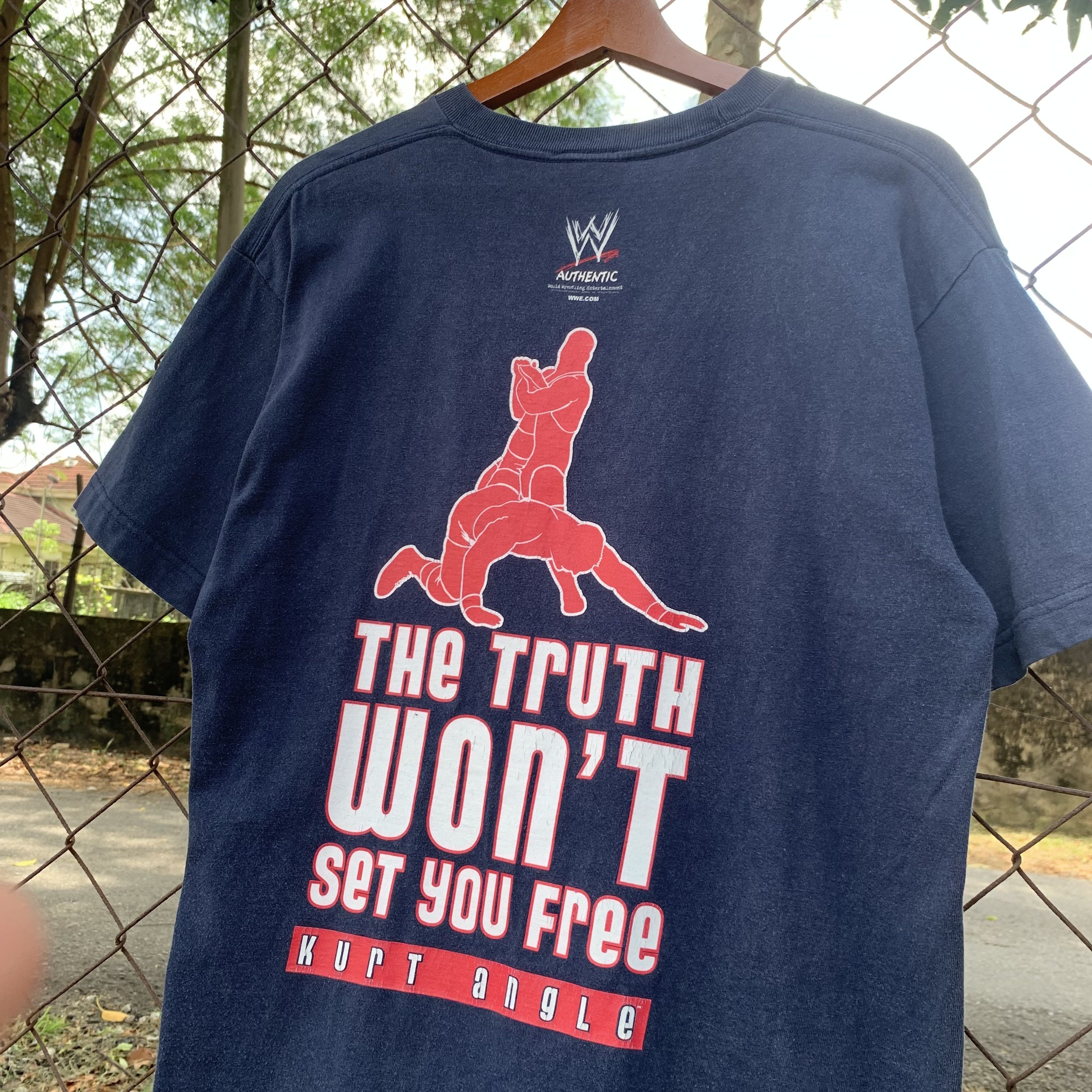 Vintage RARE Vintage Kurt Angle T Shirt Faded | Grailed