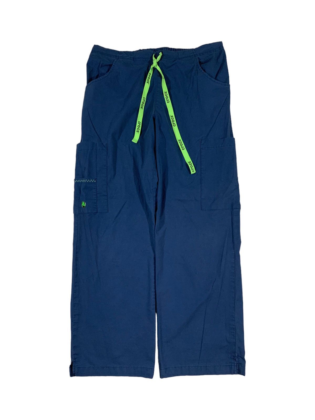 Crocs × Streetwear Crocs Baggy Cargo Pants Navy Blue 34x30 | Grailed