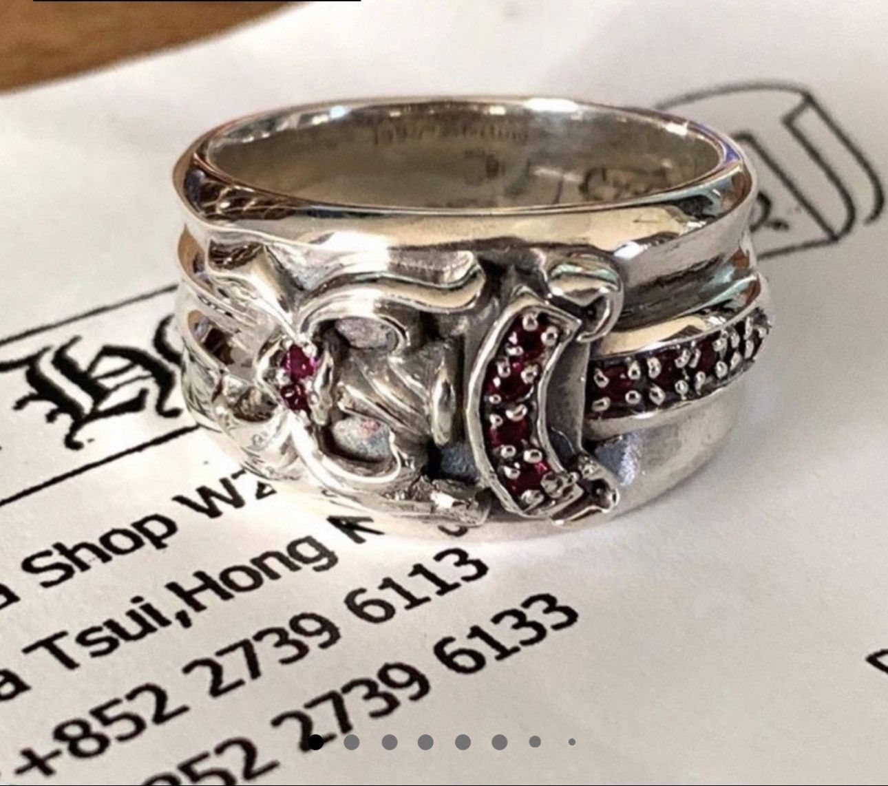 Chrome Hearts Chrome Hearts Ruby Dagger Ring | Grailed