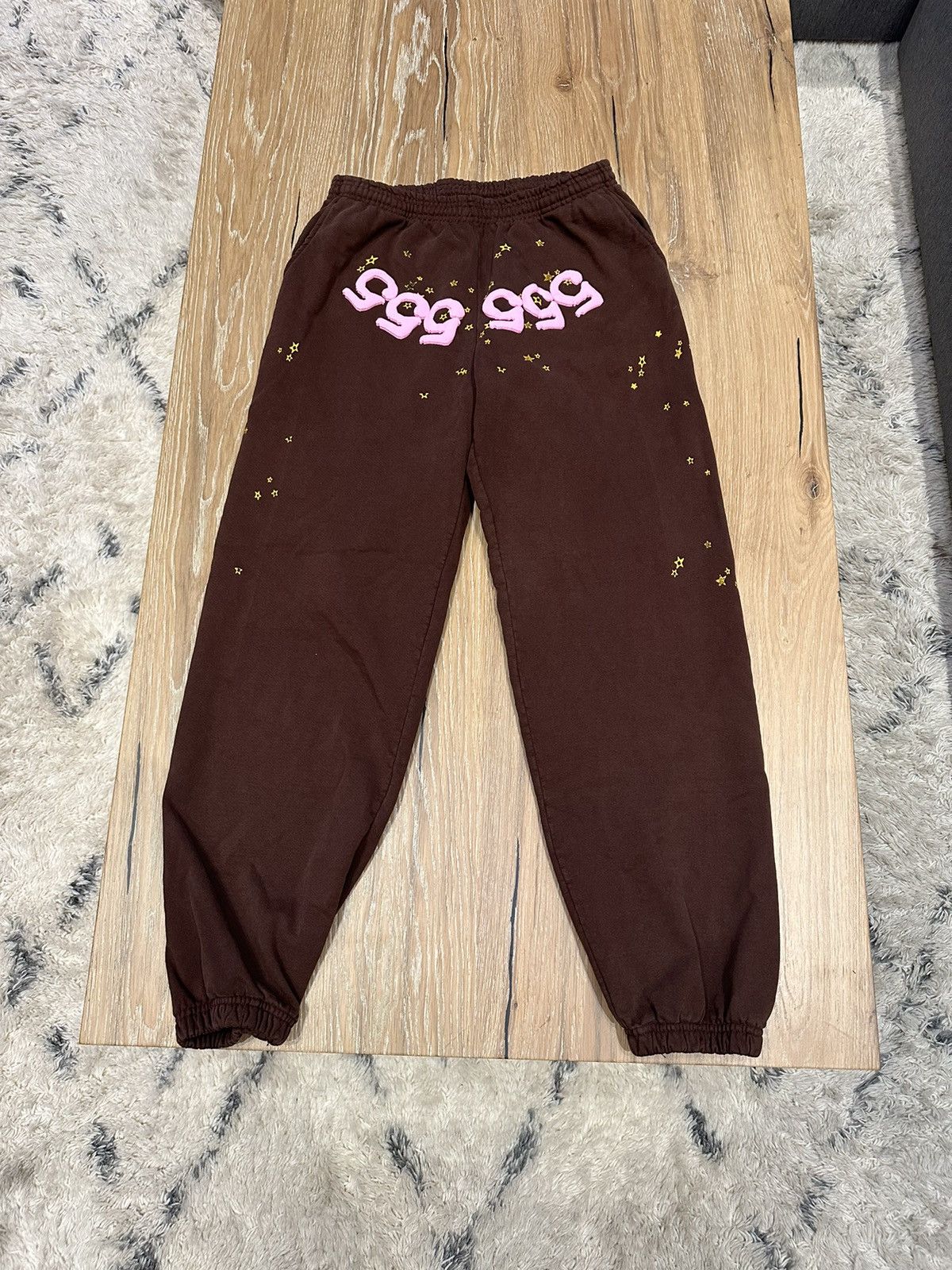 Sp5der Sp5der 555 Sweatpants Brown | Grailed
