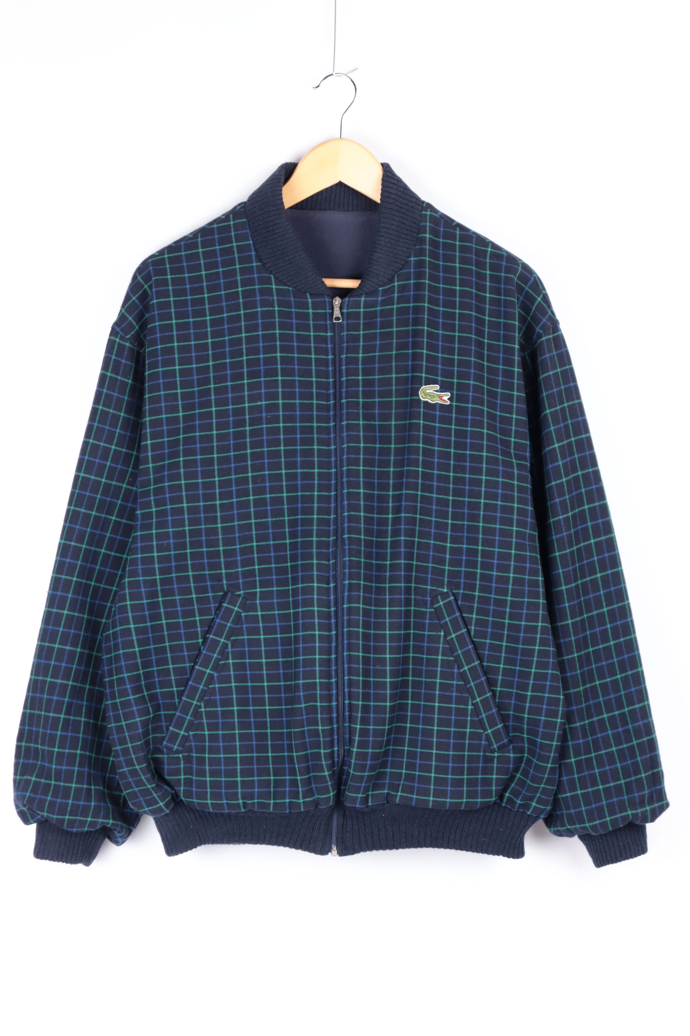 Lacoste × Streetwear × Vintage 80s Lacoste Checkered Reversible Bomber ...