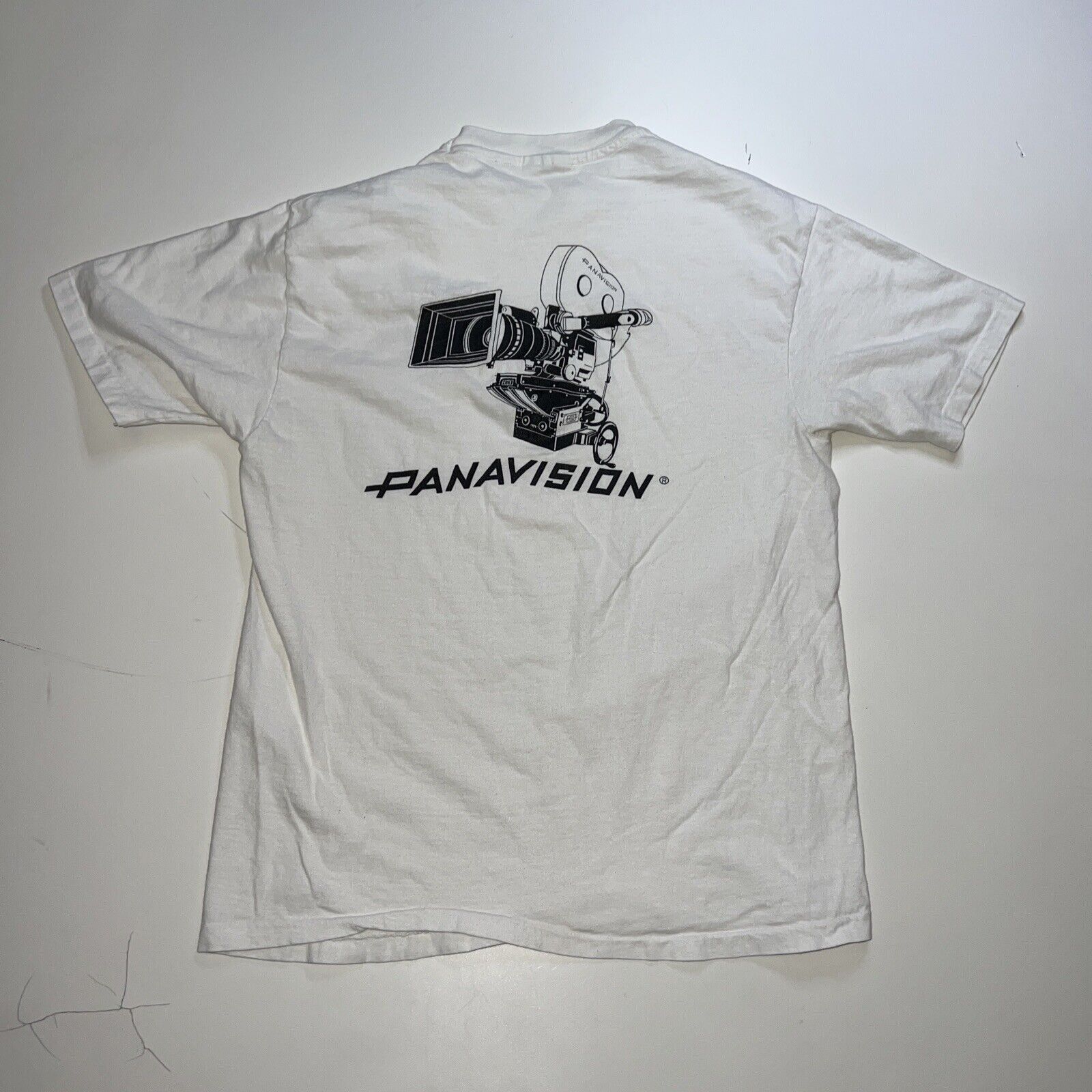 Hanes Vintage 80s Panavision T-Shirt Adult M/L White Single Stitch Film ...