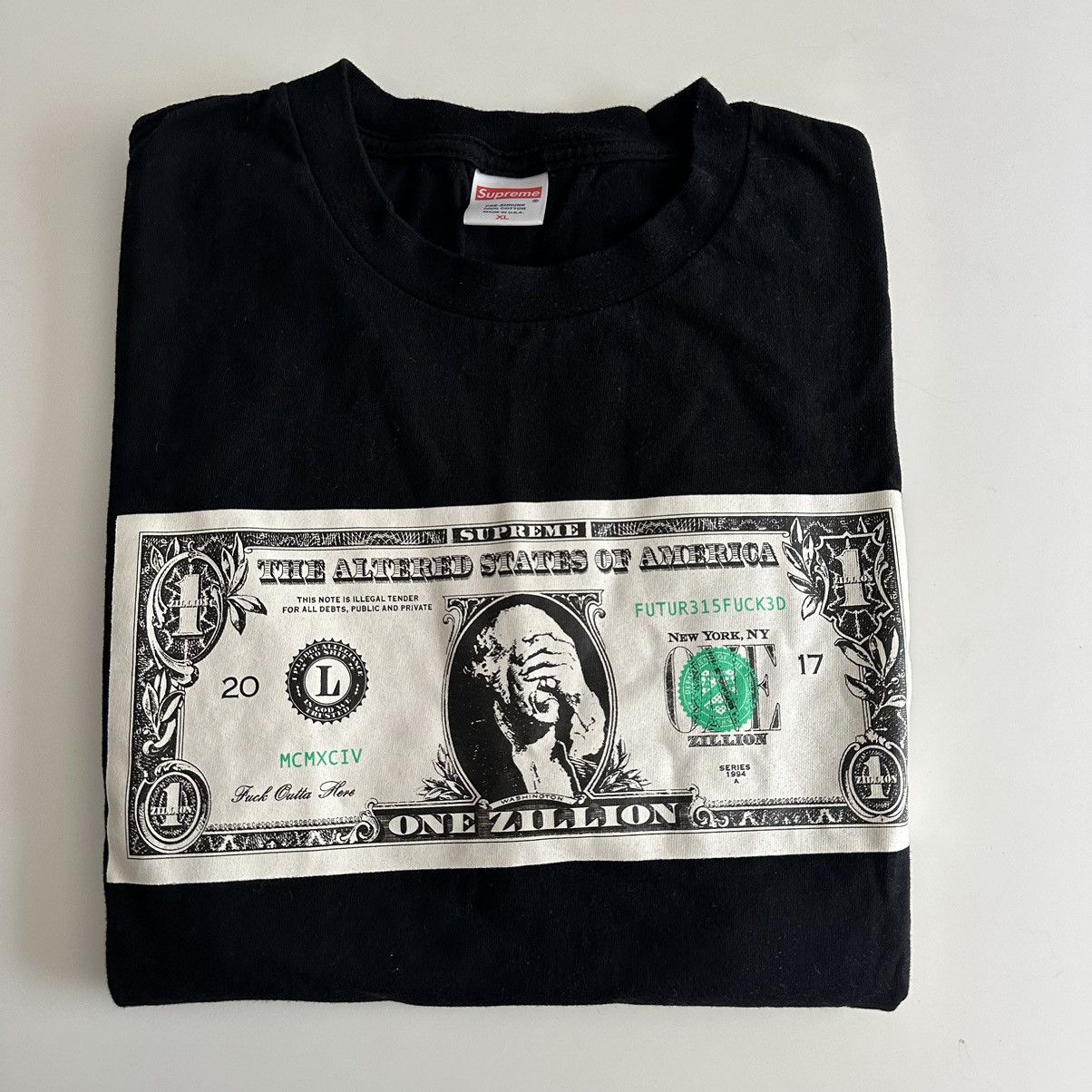 Supreme Zillion Dollar Bill Tee | Grailed